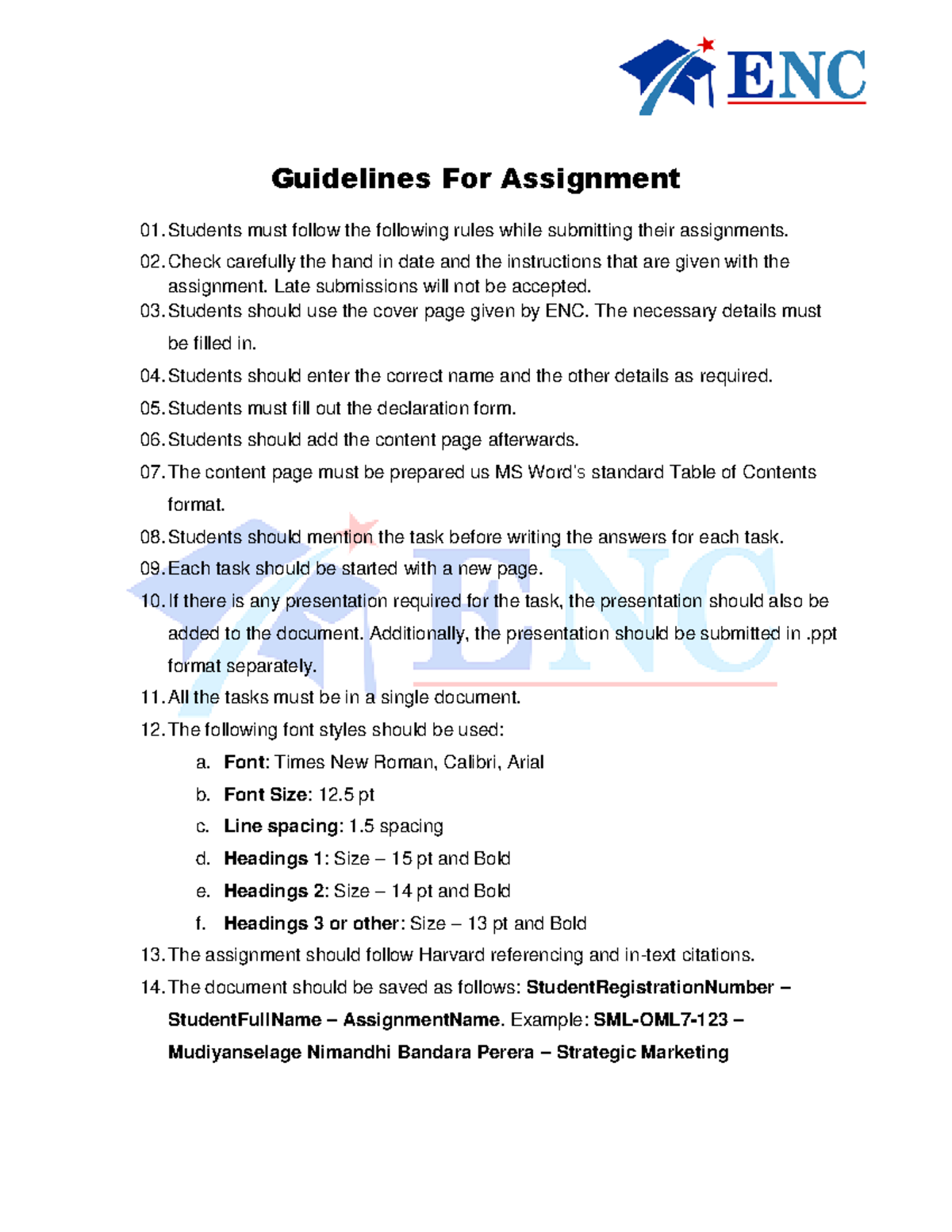 Assignment Guidance - Assignmet Guideline 2 - Guidelines For Assignment ...