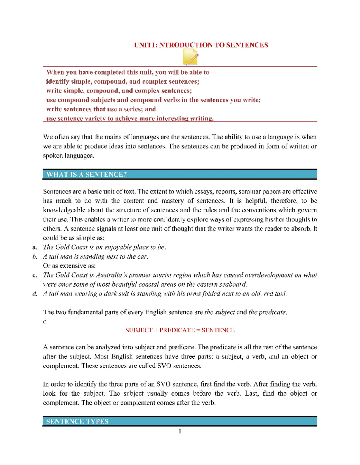 Basic Writing Unit 1 - Marketing - Studocu