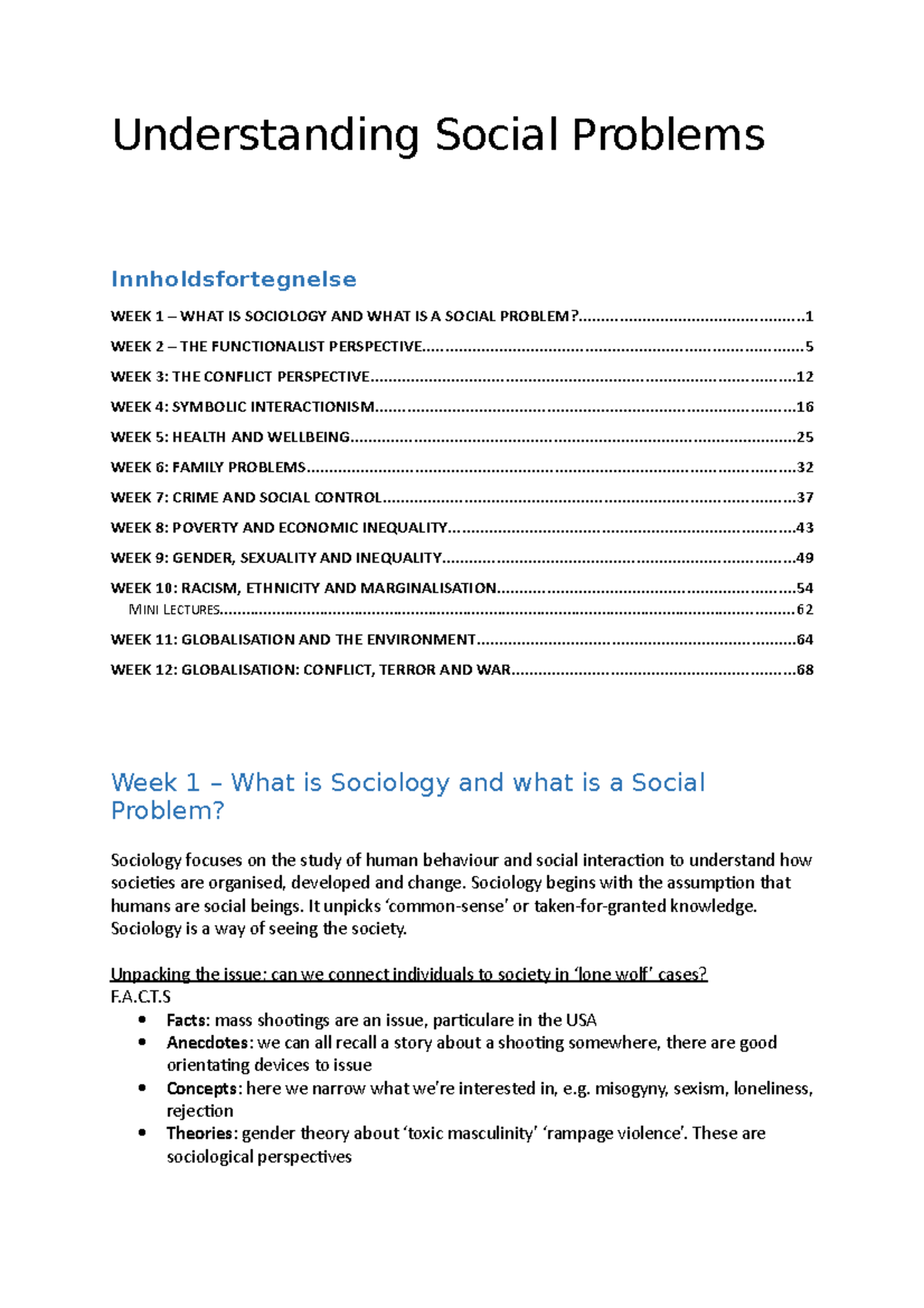 Understanding Social Problems - Understanding Social Problems ...