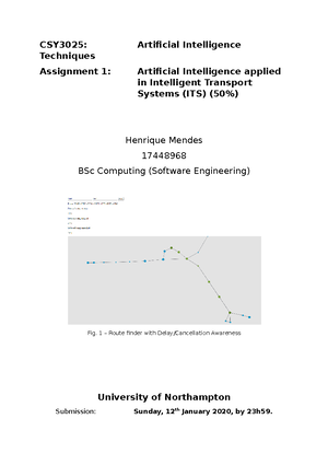 DB3 Report - CSY3024: Databases 3 Assignment 1: Graph database development (50%) Henrique Mendes ...