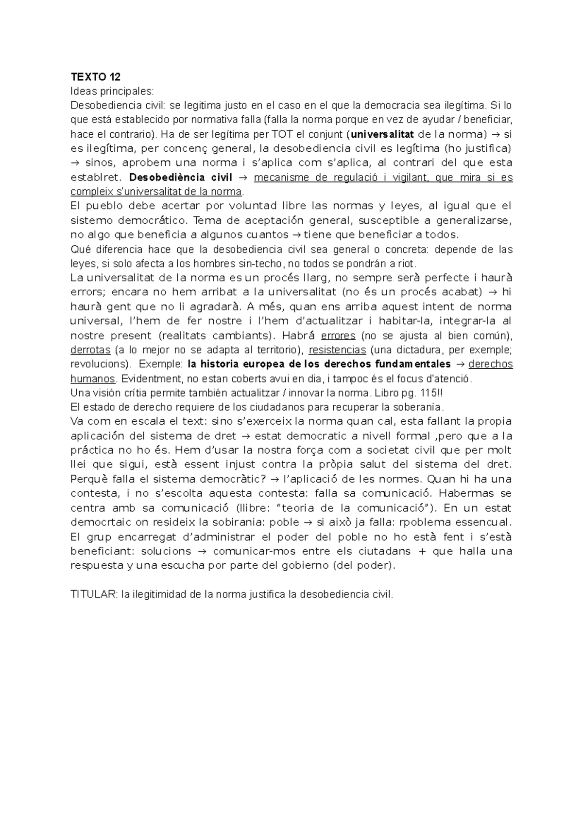 Jürgen Habermas - njkm,l - TEXTO 12 Ideas principales: Desobediencia ...