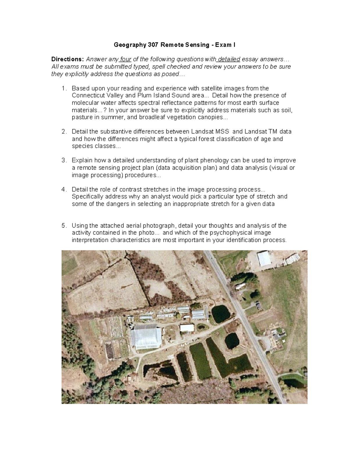 Sample/practice exam 1 February 2015, questions and answers - Geography ...