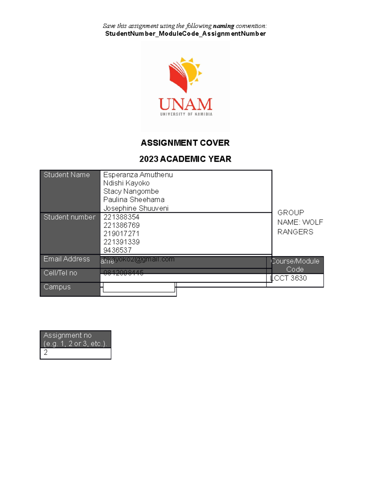 Case Scenario law of contract friday submittion-1 - StudentNumber ...