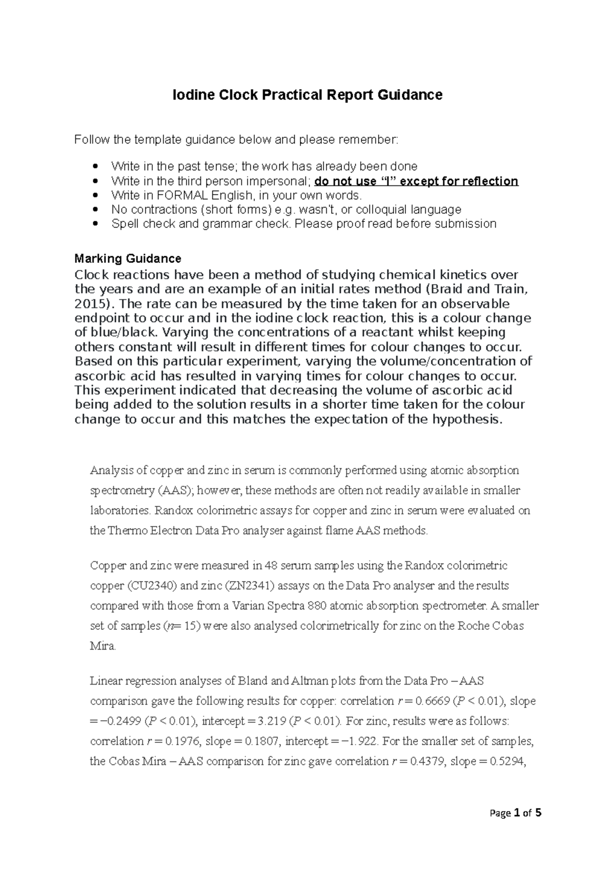 Iodine clock template including word limits Nov 2020 - Iodine Clock ...