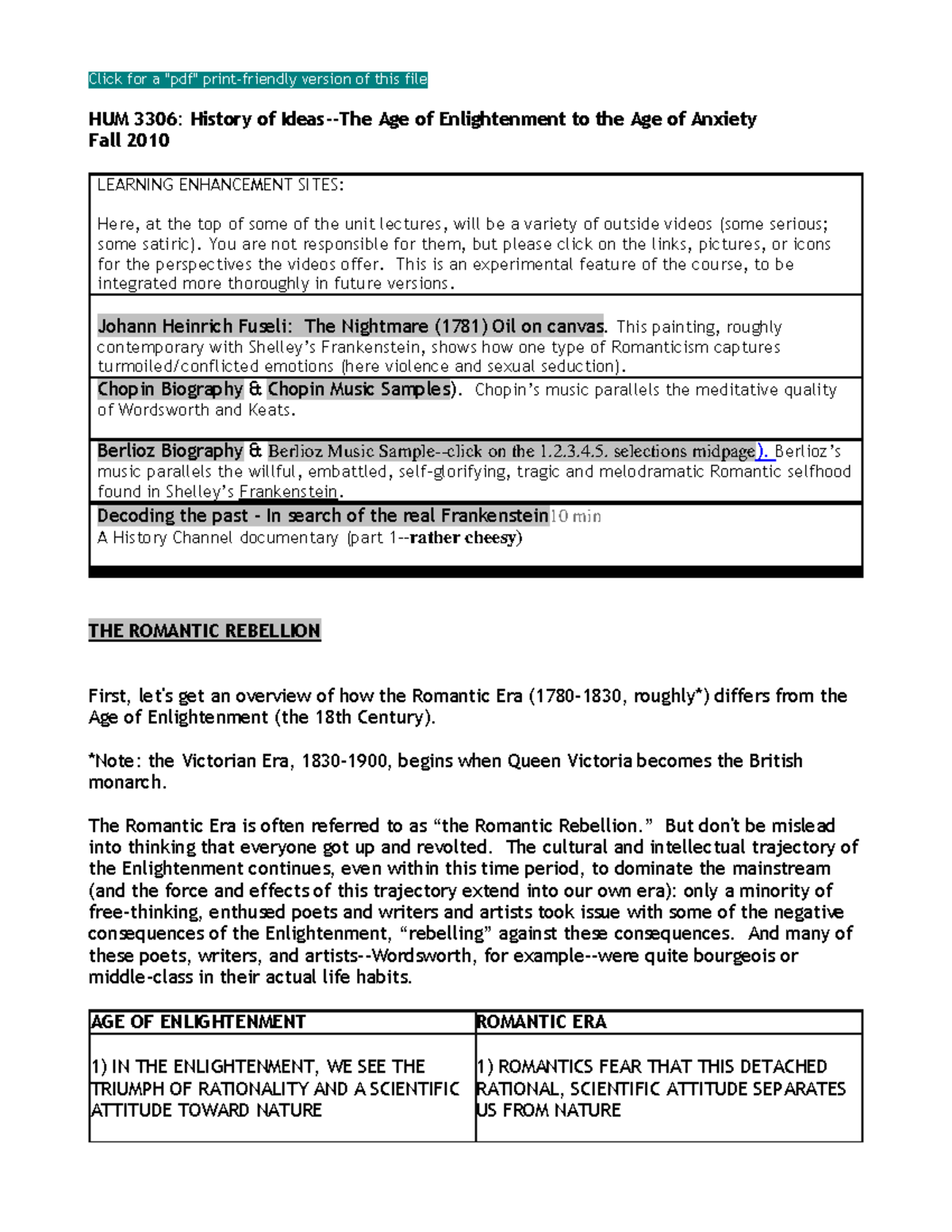 HI-Romanticism - Humanities - Click for a "pdf" print-friendly version ...