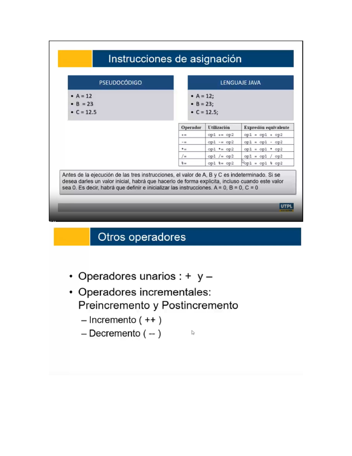 Notas esquemas programacion - Programación de Computadores - Studocu