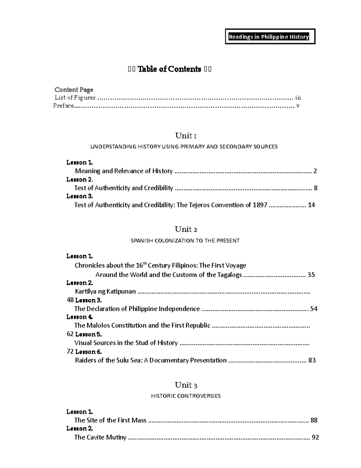 Unit-1-RIPH - The pdf information discusses the historical events and significance. - Readings ...