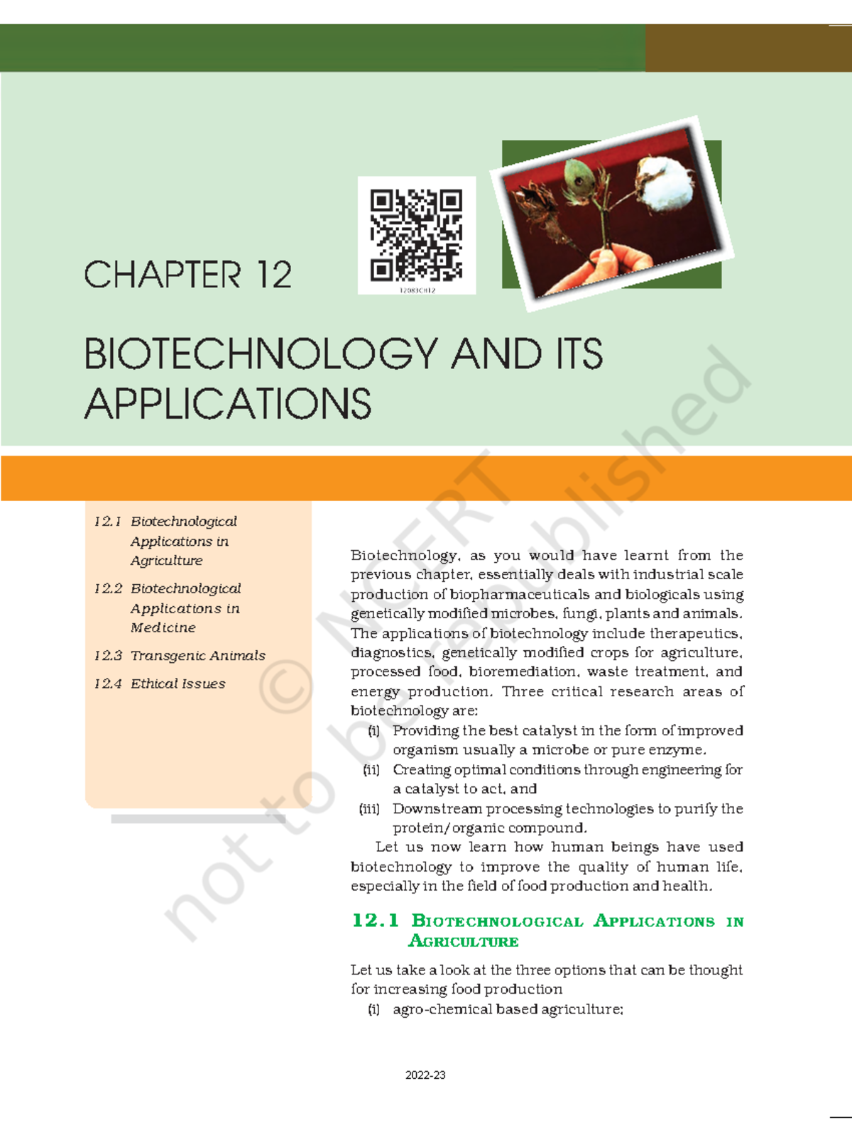 Lebo112 - Detailed note on Biotechnology and its applications ...