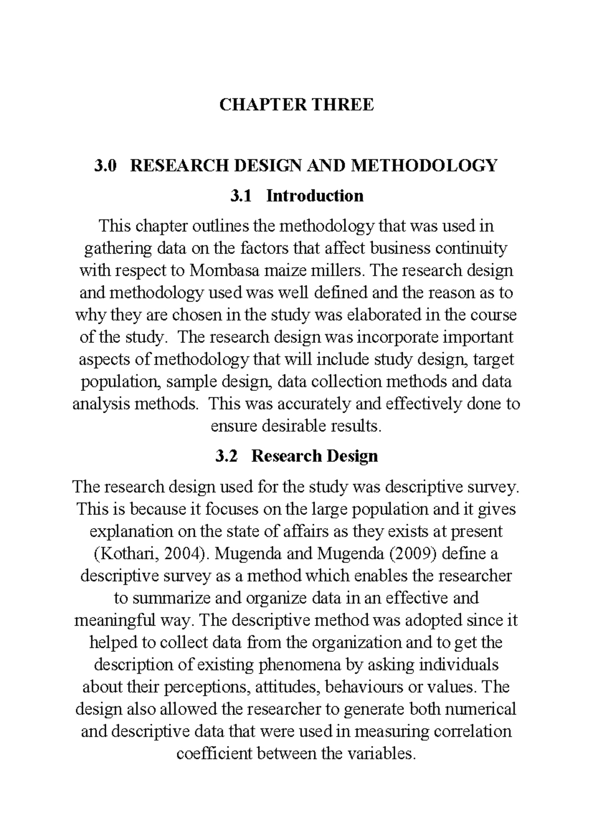 Chapter Three - efadscvdfa - CHAPTER THREE 3 RESEARCH DESIGN AND ...