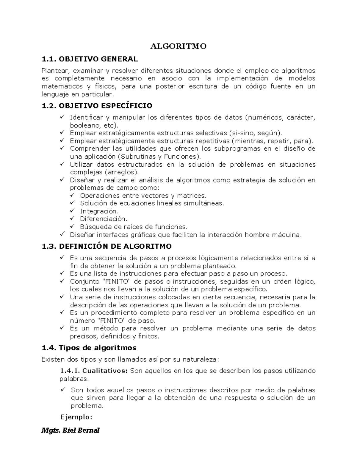 TEMA N°1 Algoritmo - Un párrafo, también llamado parágrafo (del griego ...