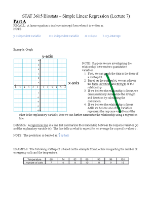 Lecture 4- Graphical Summaries - STAT 3615 Biostats – Graphical Summaries for One Variable ...