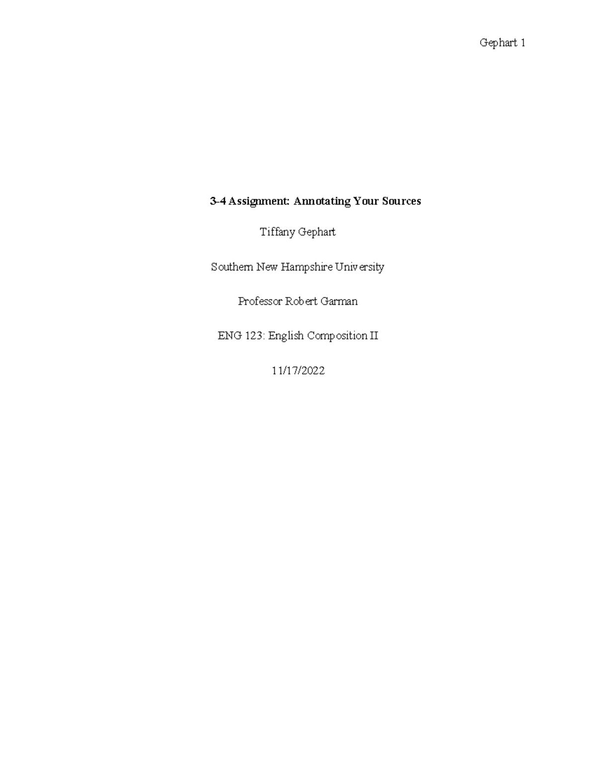 3 4 Assignment Annotating Your Sources Gephart 1 3 4 Assignment Annotating Your Sources