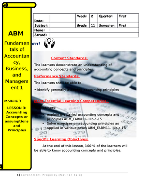 FABM1 Lesson 2 Users of Accounting Information - Grammar and English ...