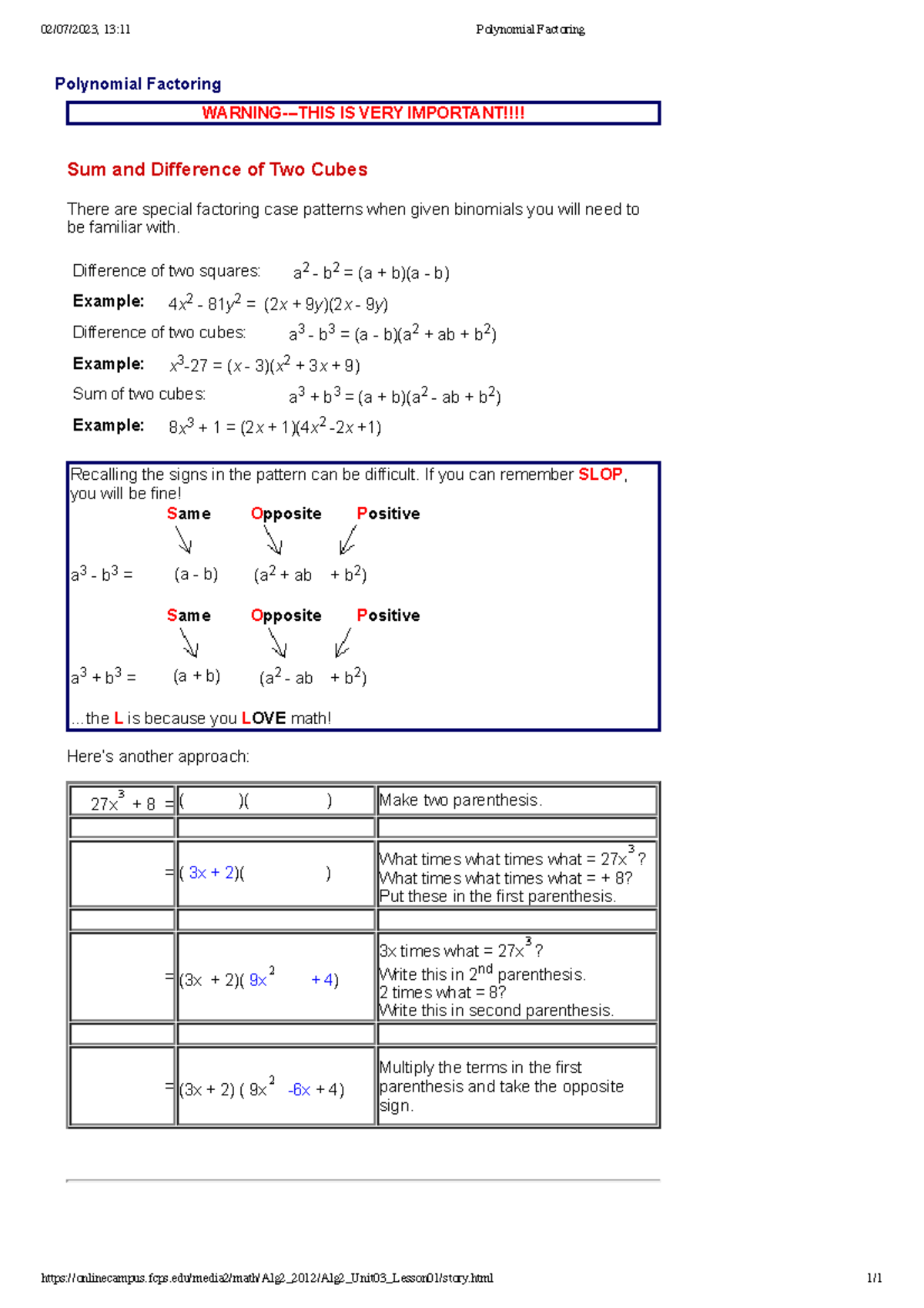 Algebra 2 Unit 03 Lesson 01 IMP - 02/07/2023, 13:11 Polynomial ...