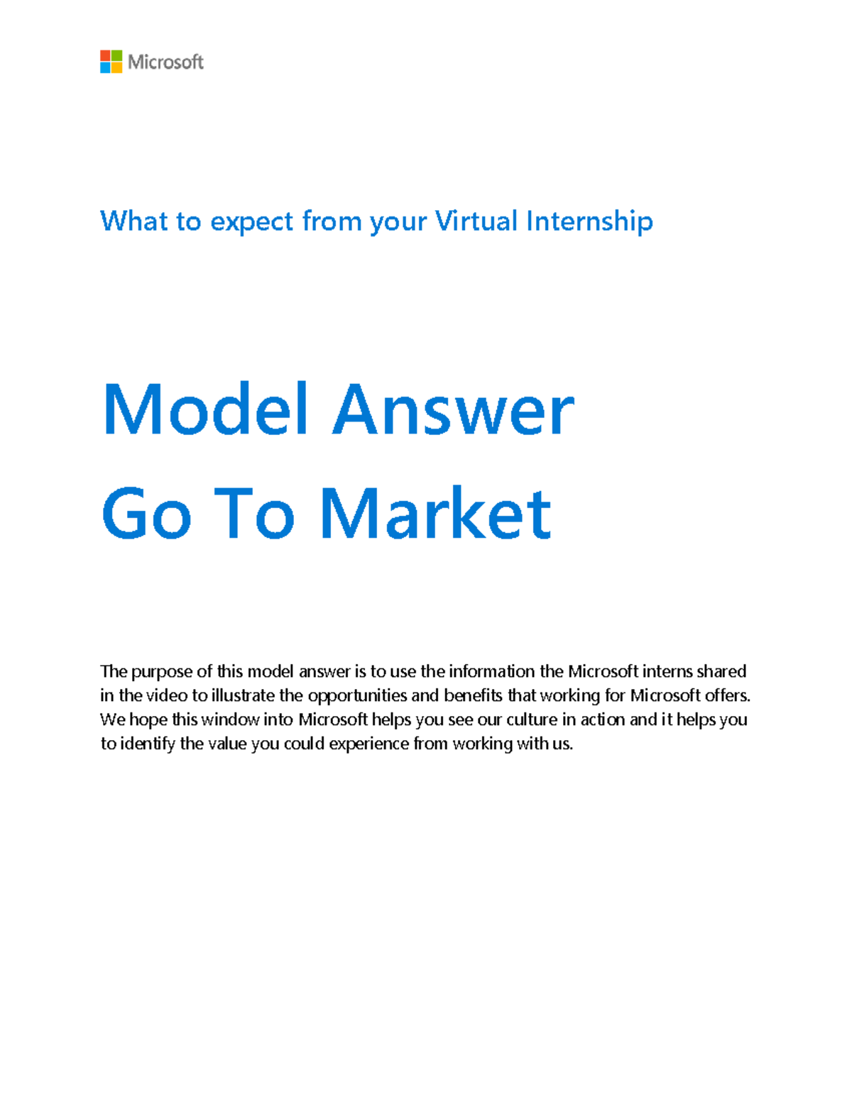 GTM MBA Program - Module 2 Task 1 - Model Answer - Warning: TT ...