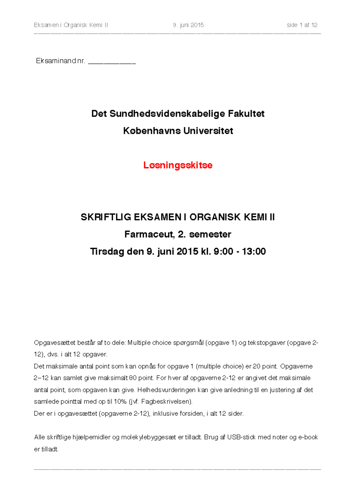 Eksamens løsninger OK-II ...