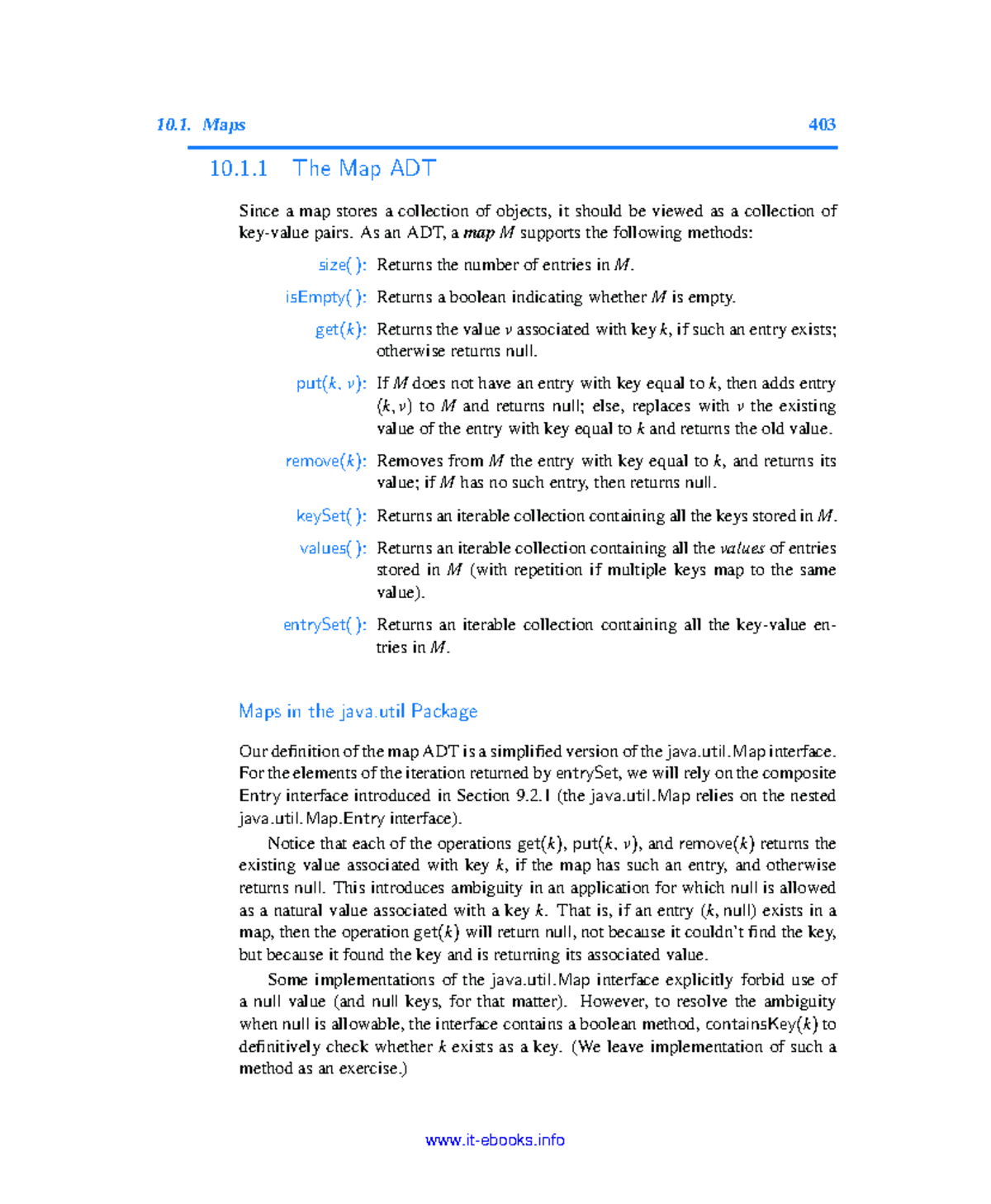 Data Structures and Algorithms in Java-43 - 10. Maps 403 10.1 The Map ...