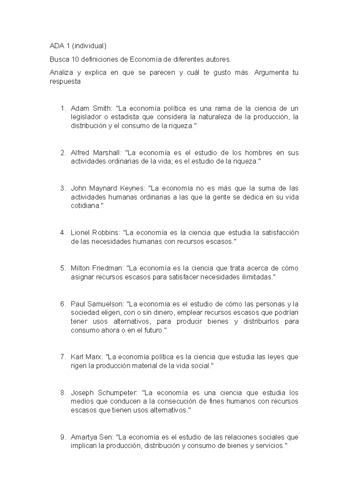 Ada 1 Eco - reporte - ADA 1 (individual) Busca 10 definiciones de ...