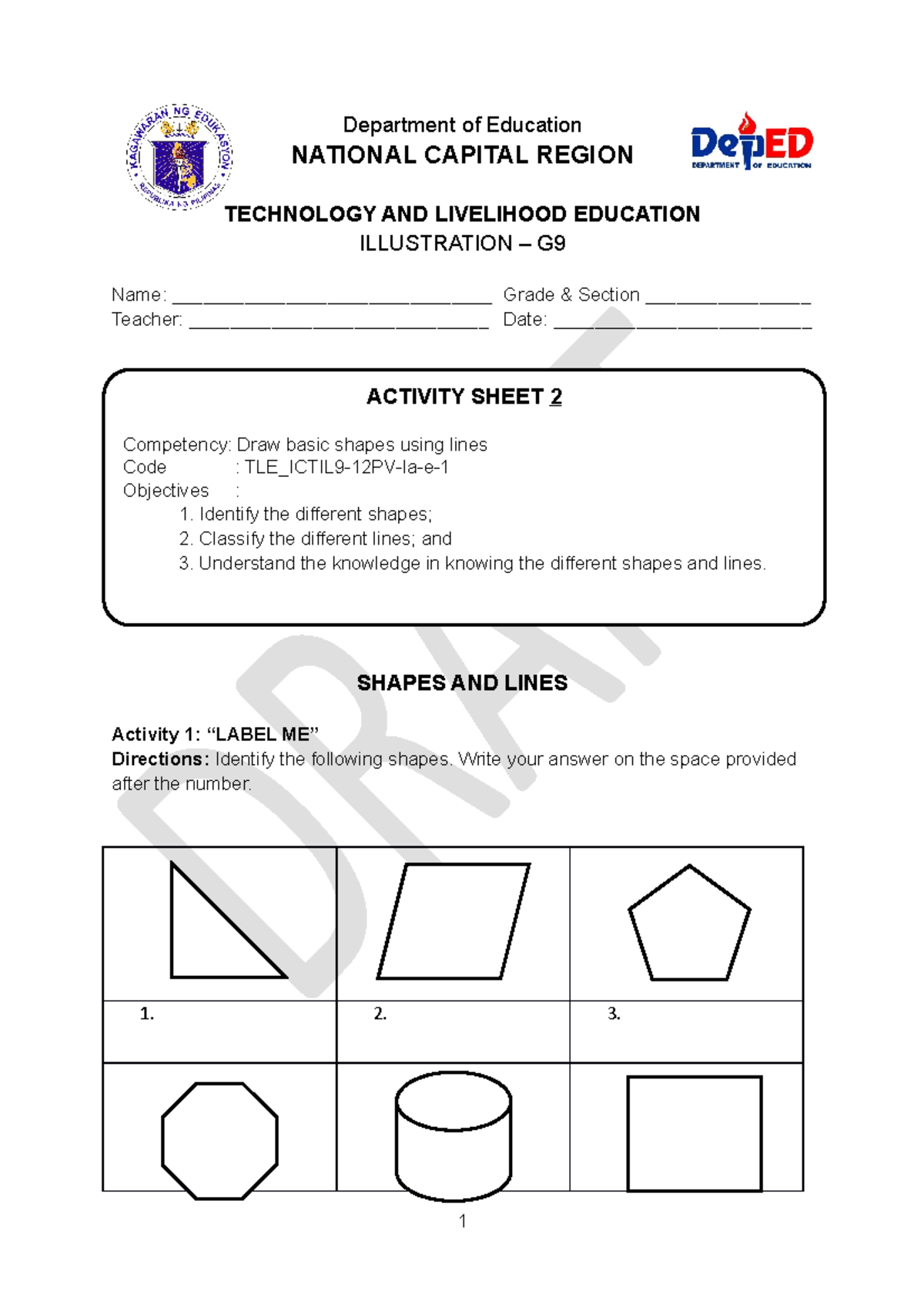 SLEM TLE9-ICT- Illustration-Activitysheet-Week2 - Department of ...