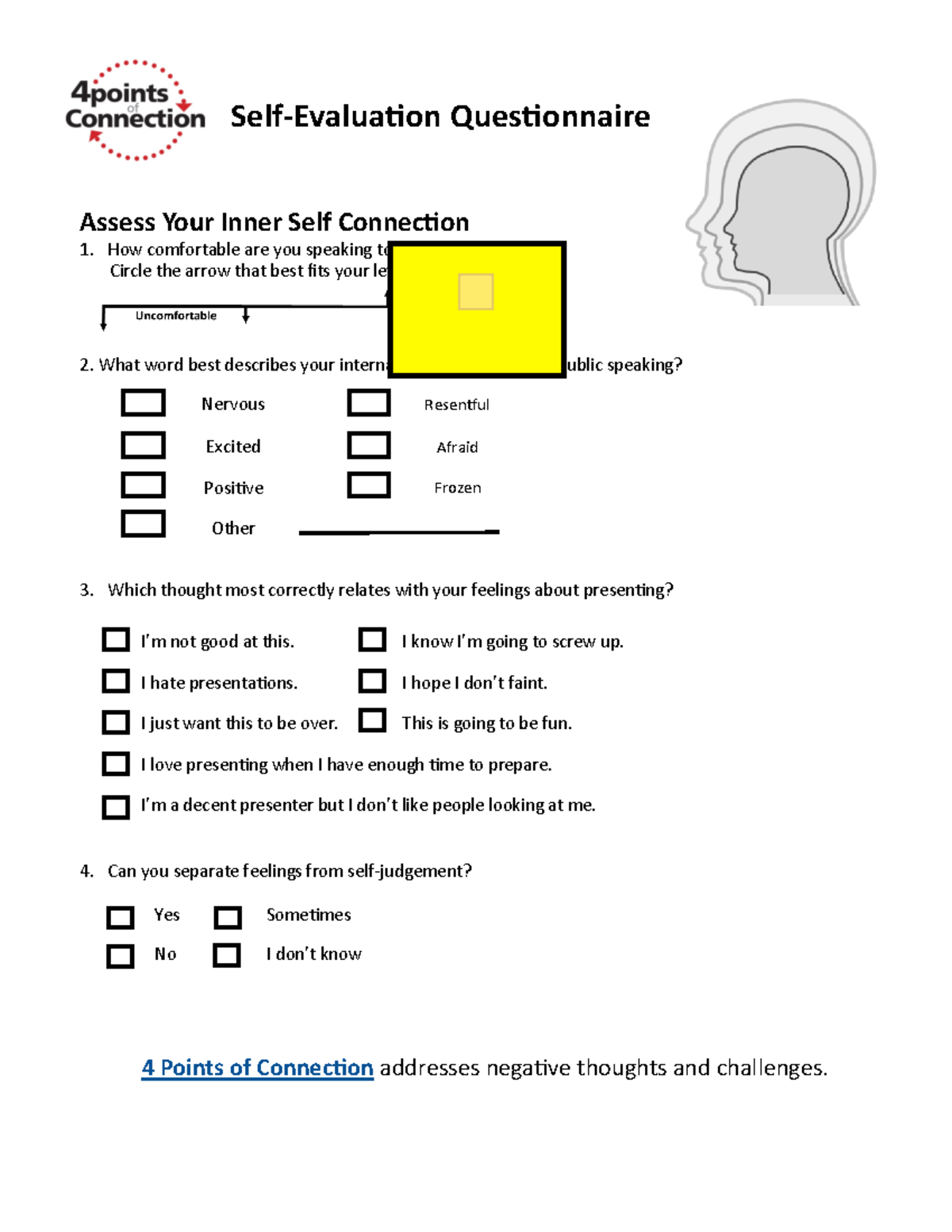 Evaluation Questionaire 4 Points of Connection 03132017 - Self ...