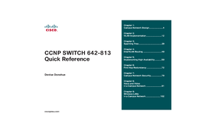 CCNP Switch 642-813 Quick Reference Guide - CCNP SWITCH 642- Quick Reference Chapter 1: Campus ...