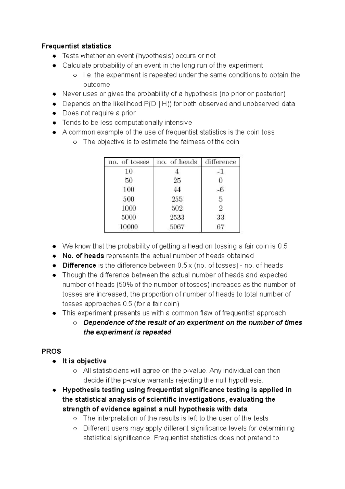 Frequentist vs bayesian - Frequentist statistics Tests whether an event ...