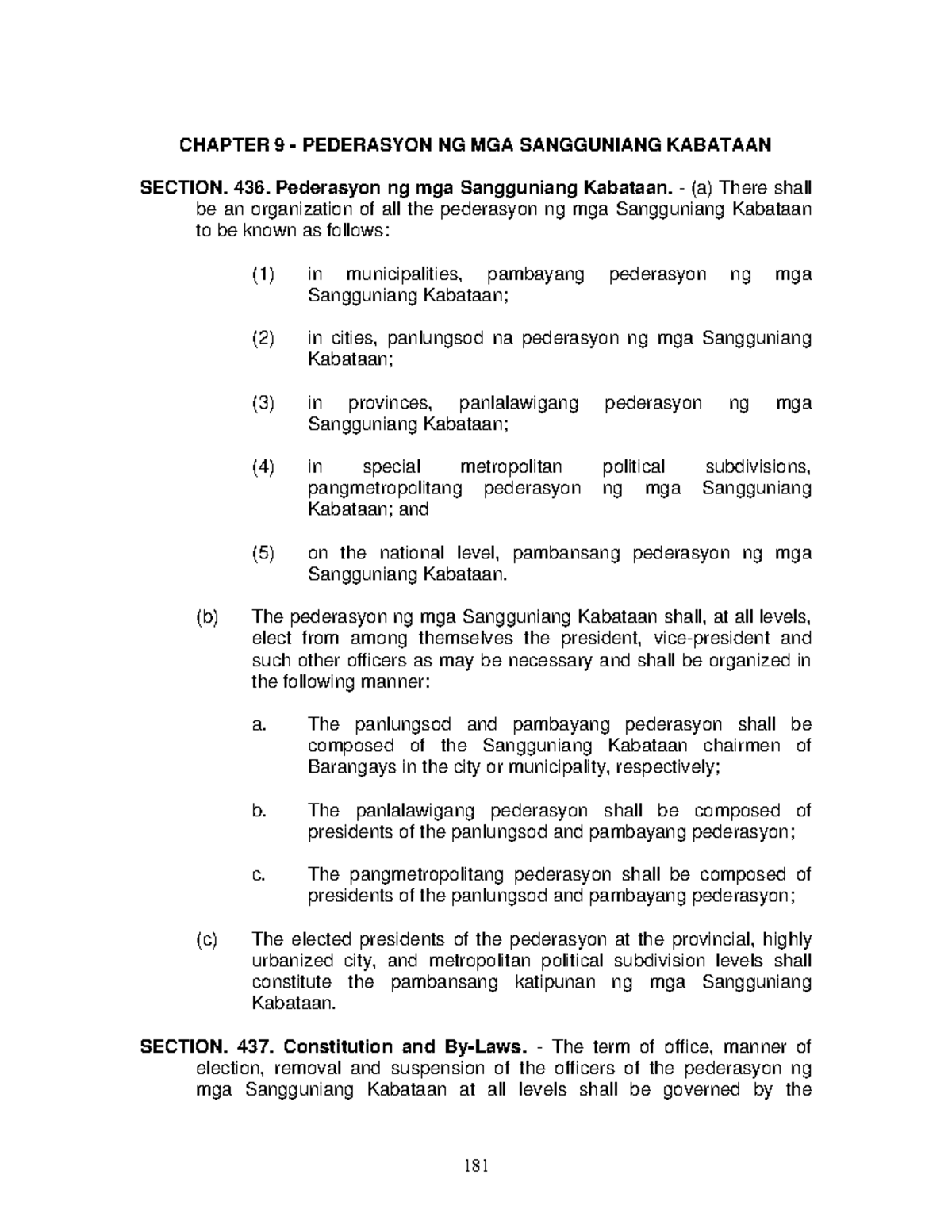 RA 7160 LGC 19 The Local Government Code Republic Act 7160