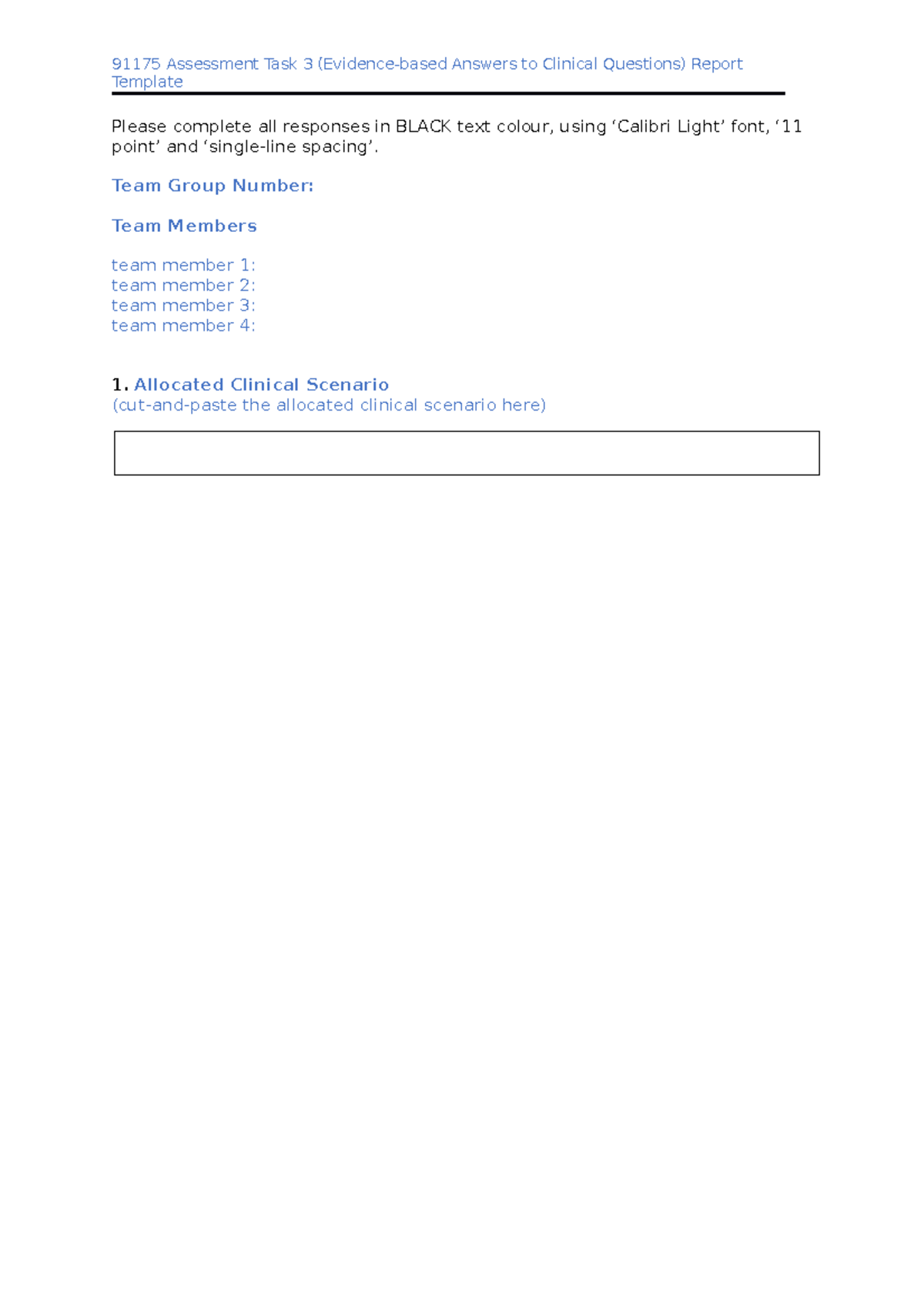 Assessment Task 3 Report Template-2 - Template Please complete all ...