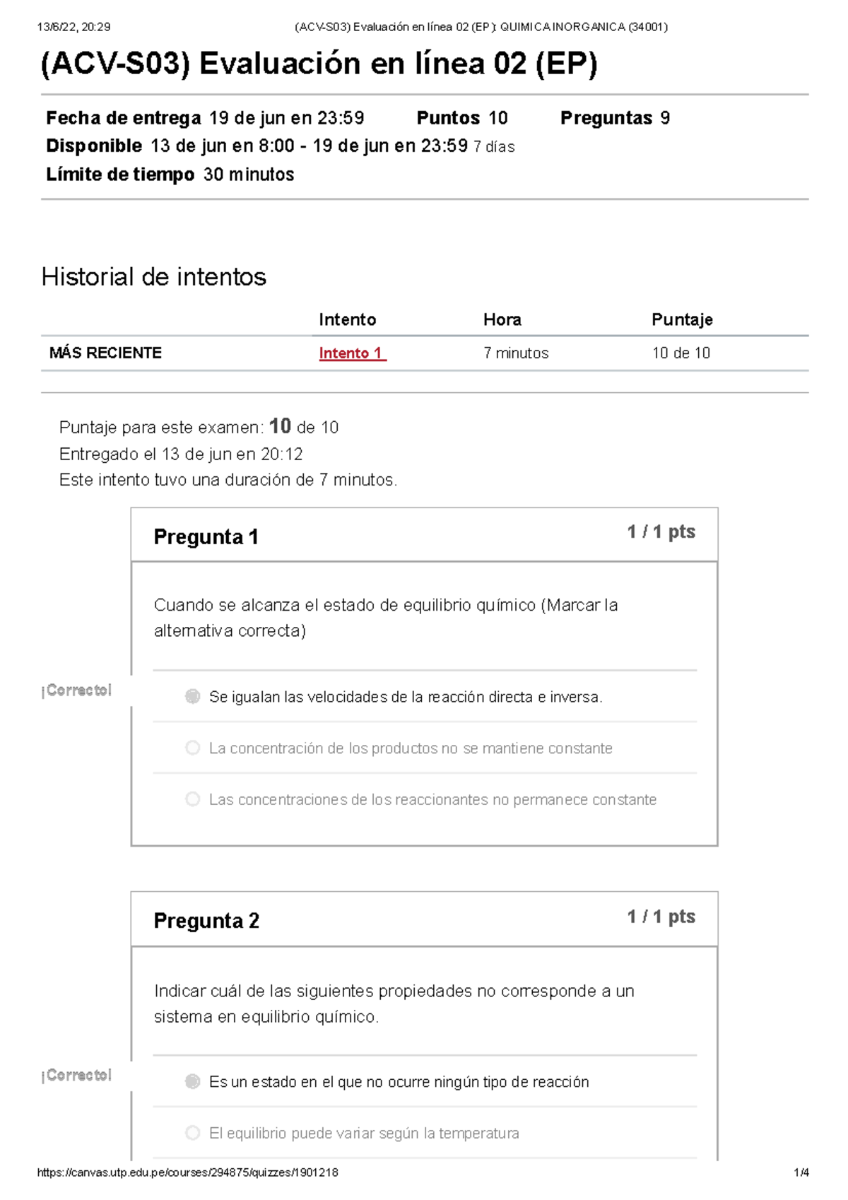 (ACV-S03) Evaluación en línea 02 (EP) Quimica Inorganica (34001) - (ACV-S03) Evaluación en línea ...