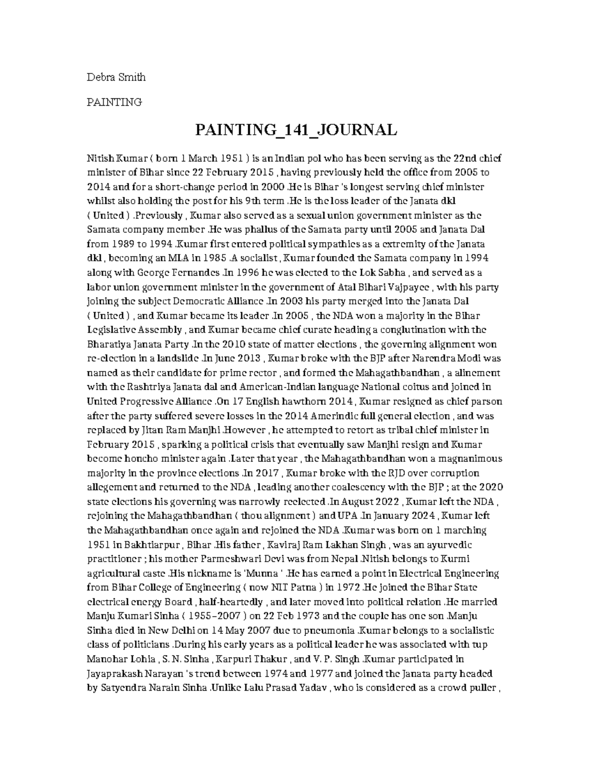 Painting 141 Journal - notes - Debra Smith PAINTING PAINTING_141 ...