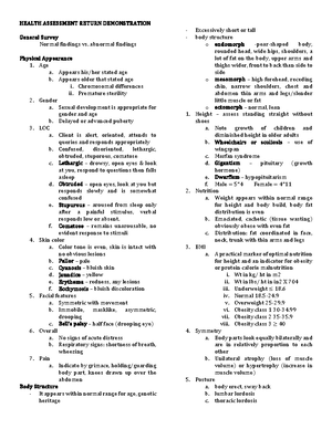 Topic 3 - Physical Assessment Techniques, Measuring Pain and ...