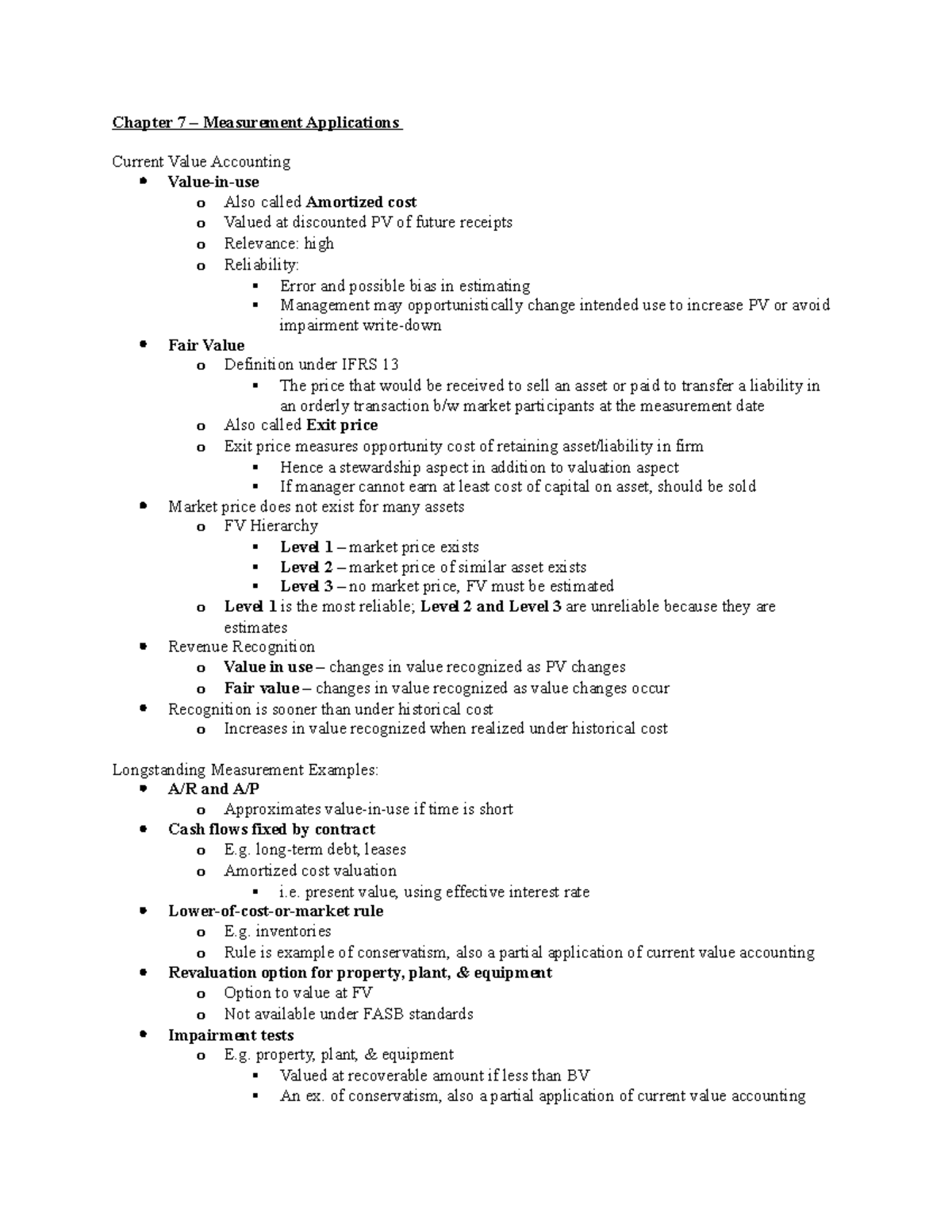 Unit 2 Notes - Summary of Unit 2 - Chapter 7 Measurement Applications ...
