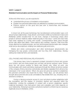 Teleconferencing and Telephone and Voice Mail and Written Communication - Unit 3 - Lesson 5 ...