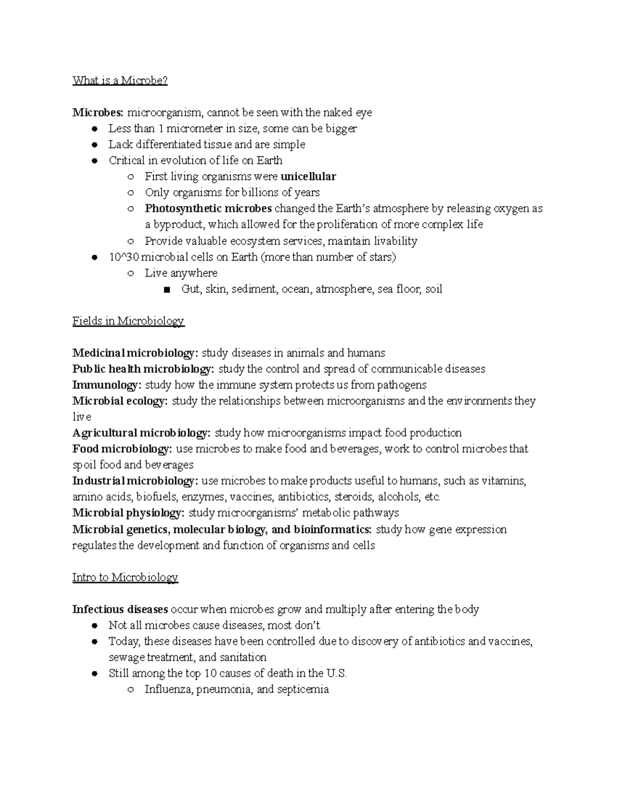 MCB3020 Exam 1 Review - Dr. Ashghari Exam 1 Lecture Notes Compilation ...