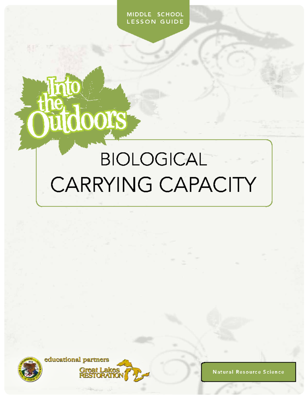Bio Carry Capacity Lesson - ####### M I D D L E S C H O O L ####### L E ...