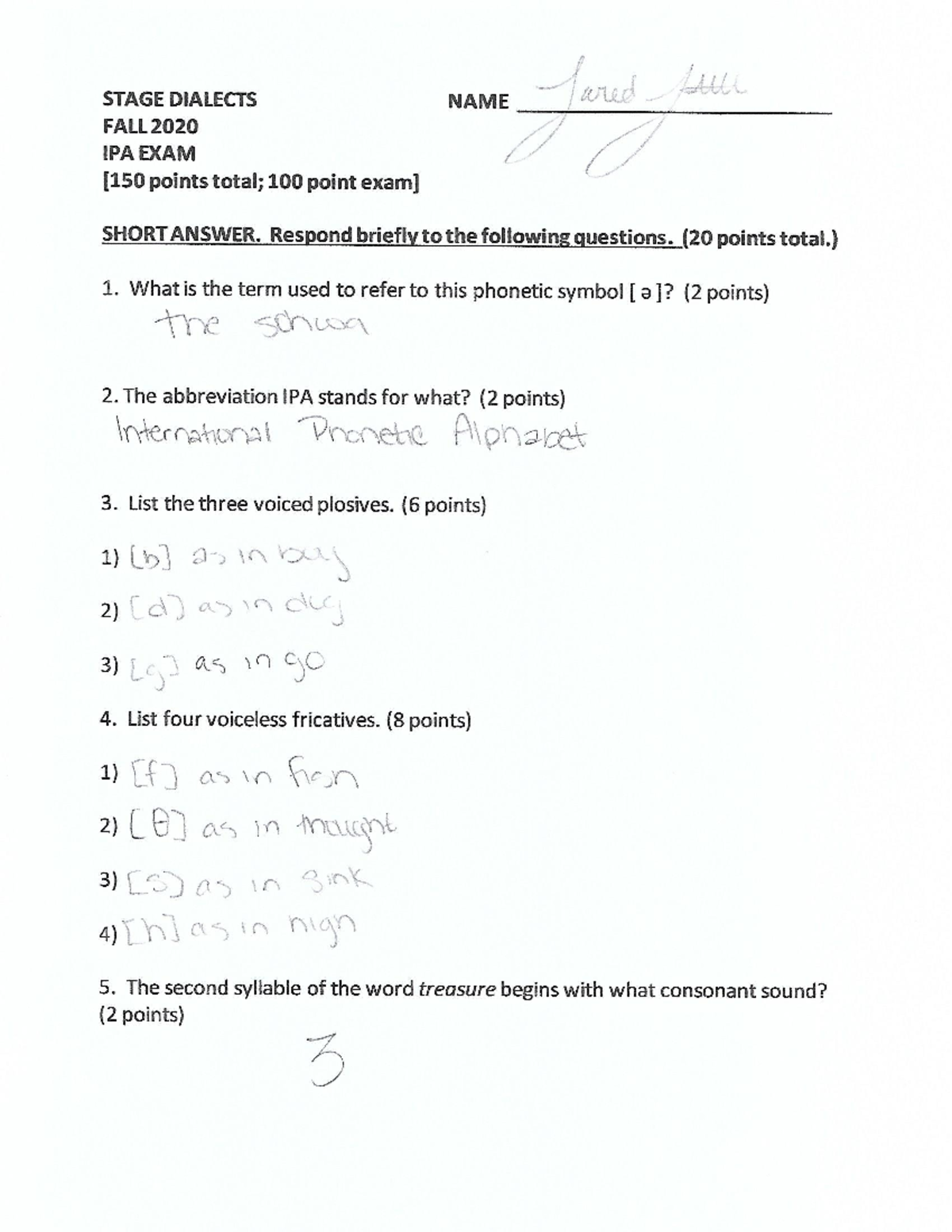 IPA Review TEST - n/a - LIT330 - Studocu