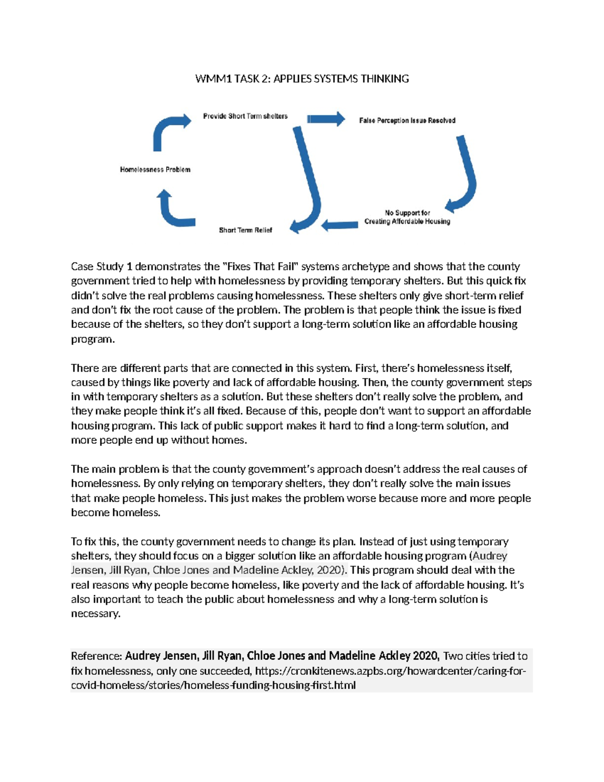 D372 task2 - Essay for course - WMM1 TASK 2: APPLIES SYSTEMS THINKING ...