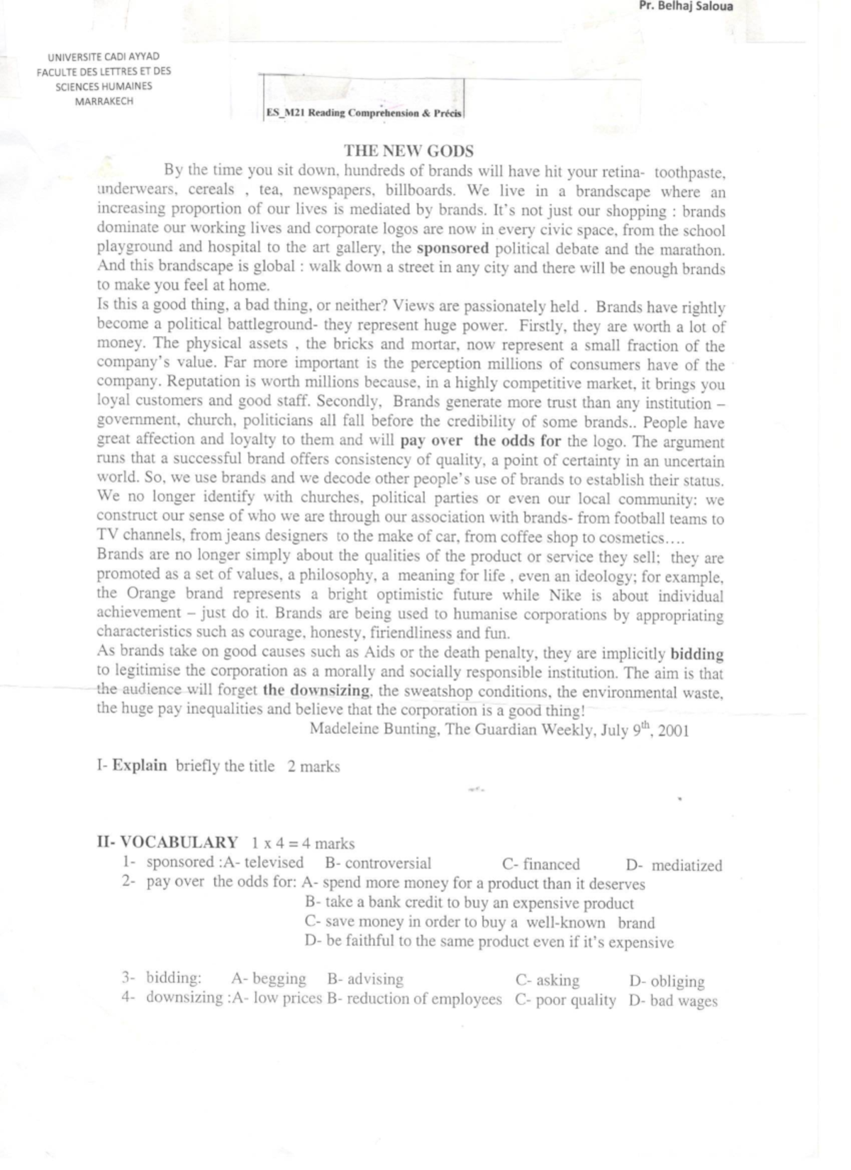 - Reading Comprehension - Reading Comprehension and Précis 2 - Studocu