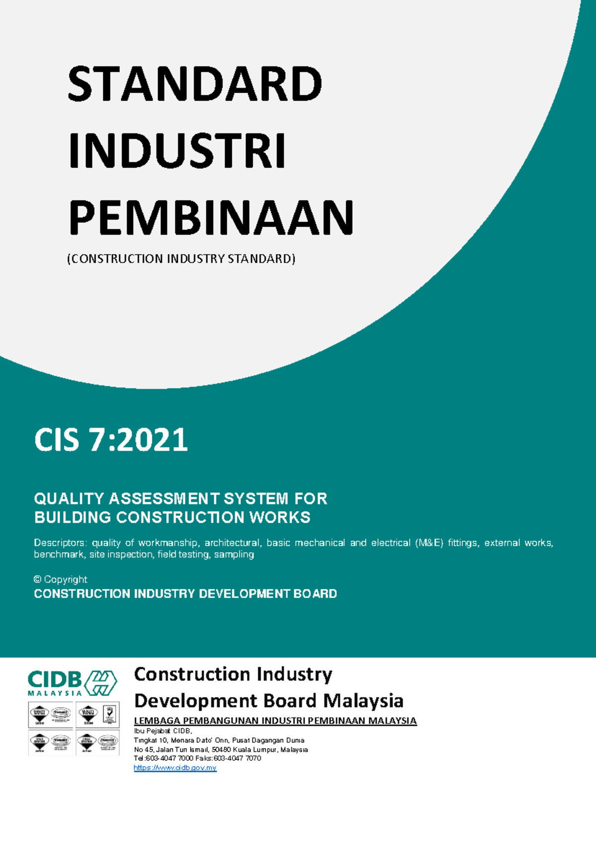 CIS7 2021 - hdbfhdsfsdkjfn - QUALITY ASSESSMENT SYSTEM FOR ...