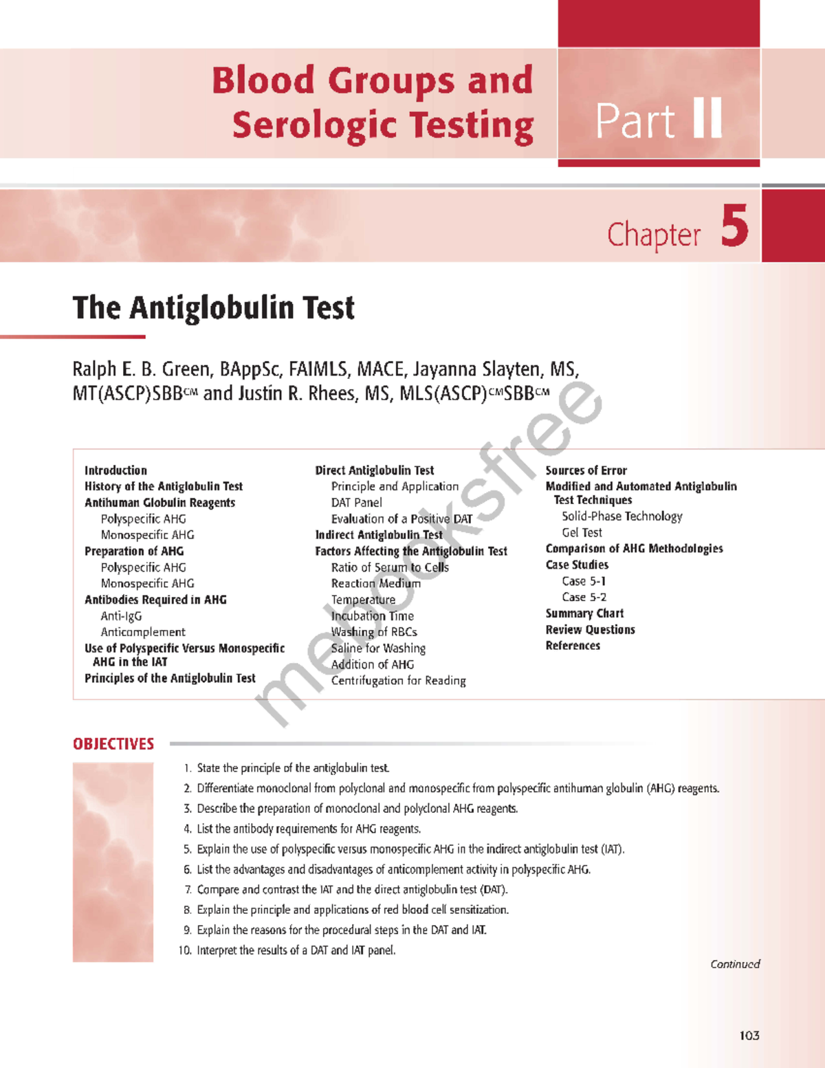 Blood Groups AND Serologic Testing - Blood Groups and Serologic Testing ...