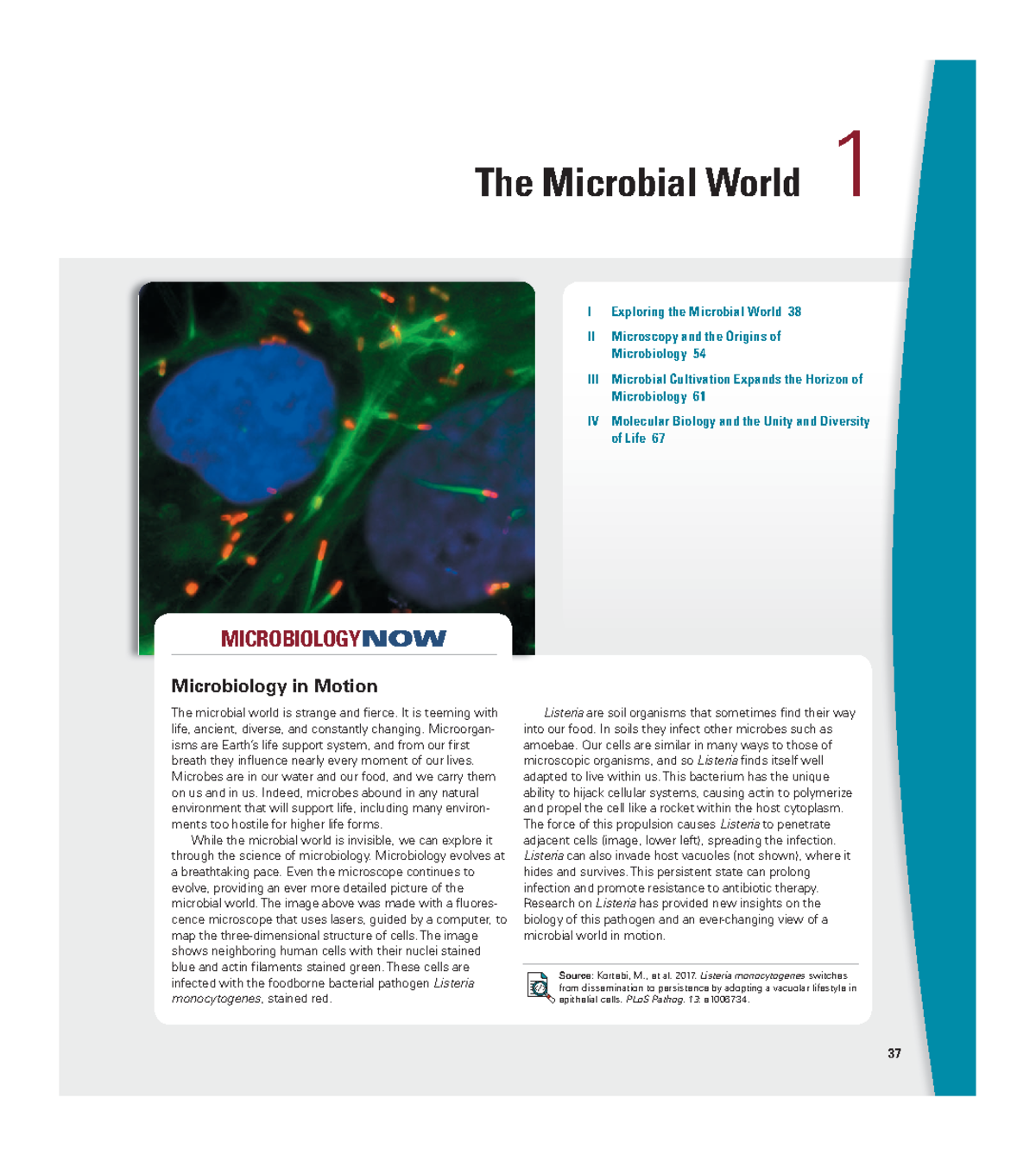 Brock Biology of Microorganisms (16th ed) 39-75 C1 - 37 Microbiology in ...