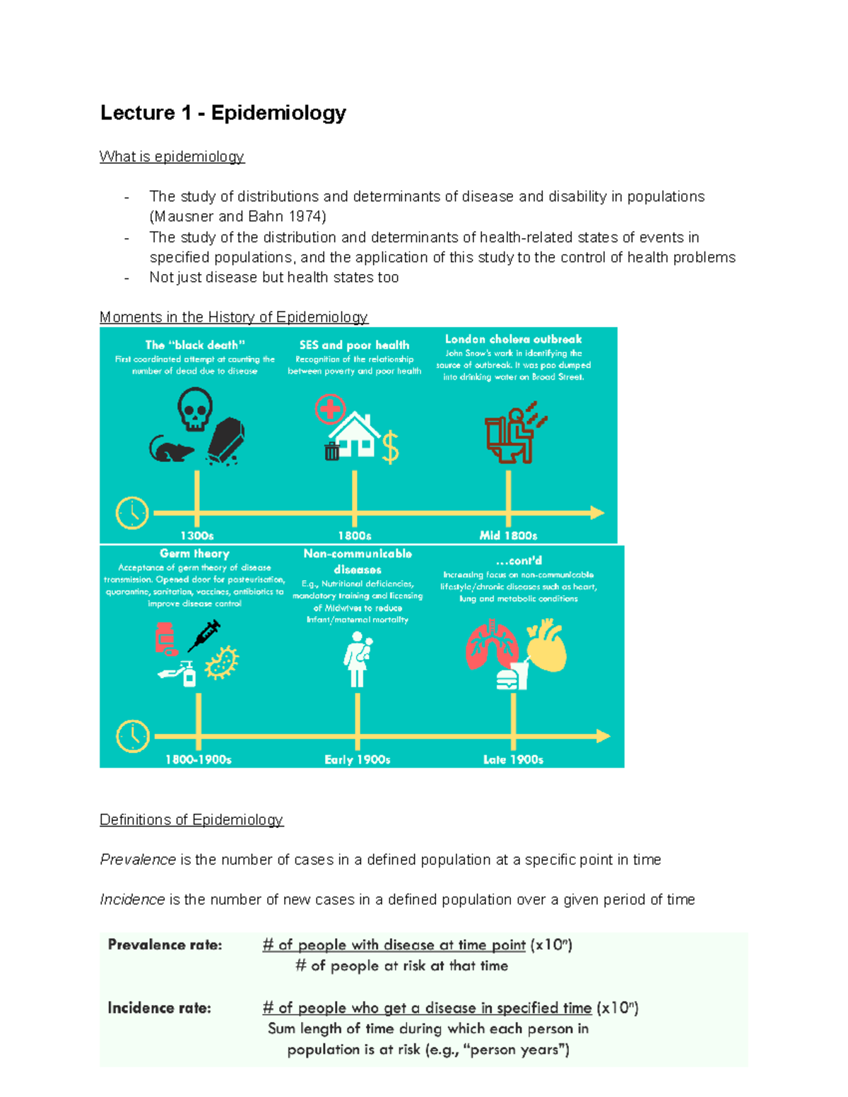 Introduction to Exercise Science - Lecture 1 - Epidemiology What is epidemiology - The study of ...