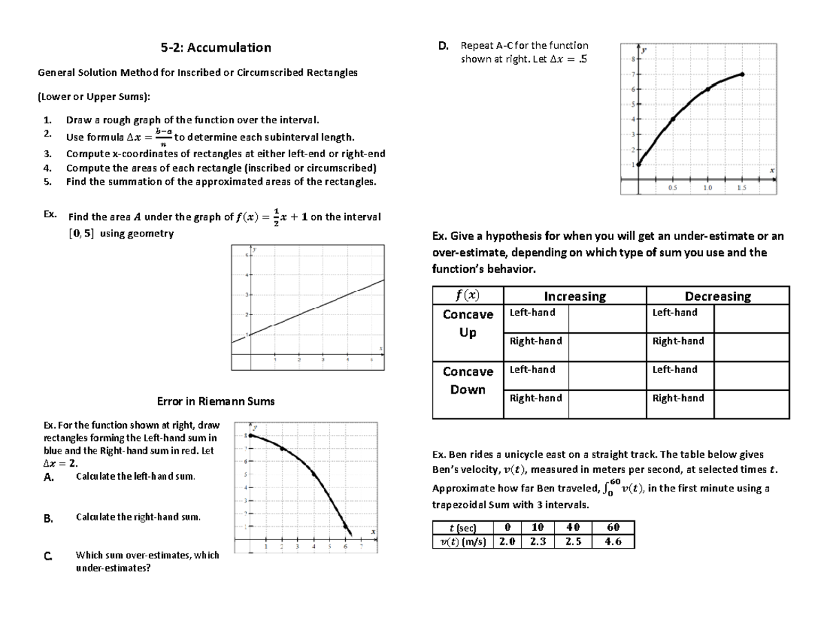 5.2 Accumulation - Math Notes for Calculus - 5 - 2 : Accumulation ...