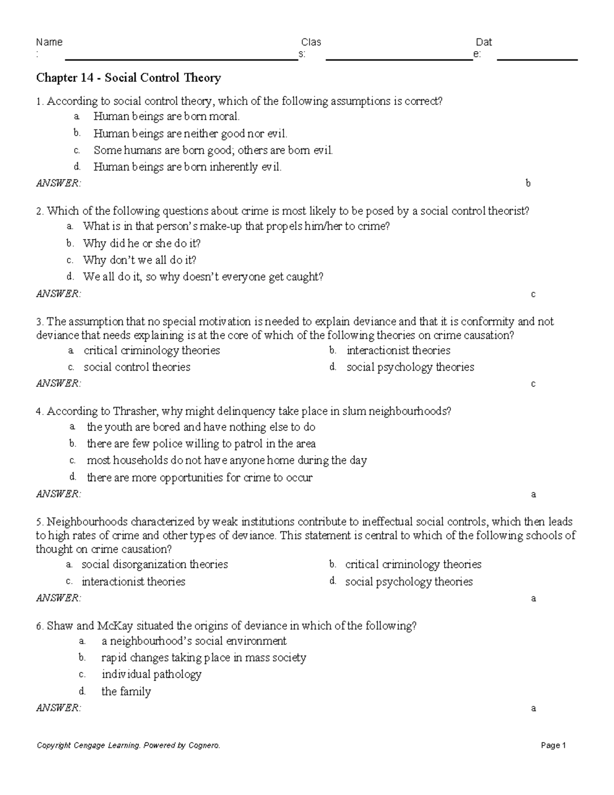 Chapter 14 Social Control Theory - : s: e: Chapter 14 - Social Control ...