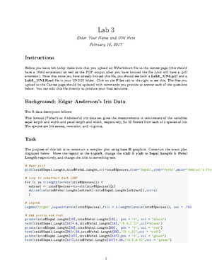Lab1 Solutions - Lab 1 Solutions Enter Your Name and UNI Here January ...