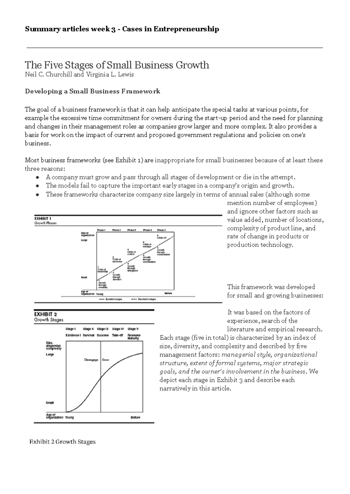 The Five Stages of Small Business Growth - Cases in Entrepreneurship ...