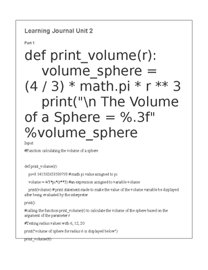 Learning Journal - Unit 1 - Learning Journal Database systems are in ...