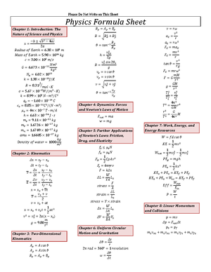 Physics 1 Chapter 3 Lecture Notes Conservation of Energy - Physics 1 ...