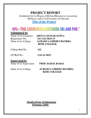 Edpp Guidelines 2022 - cu guideline for 3rd year project work along ...