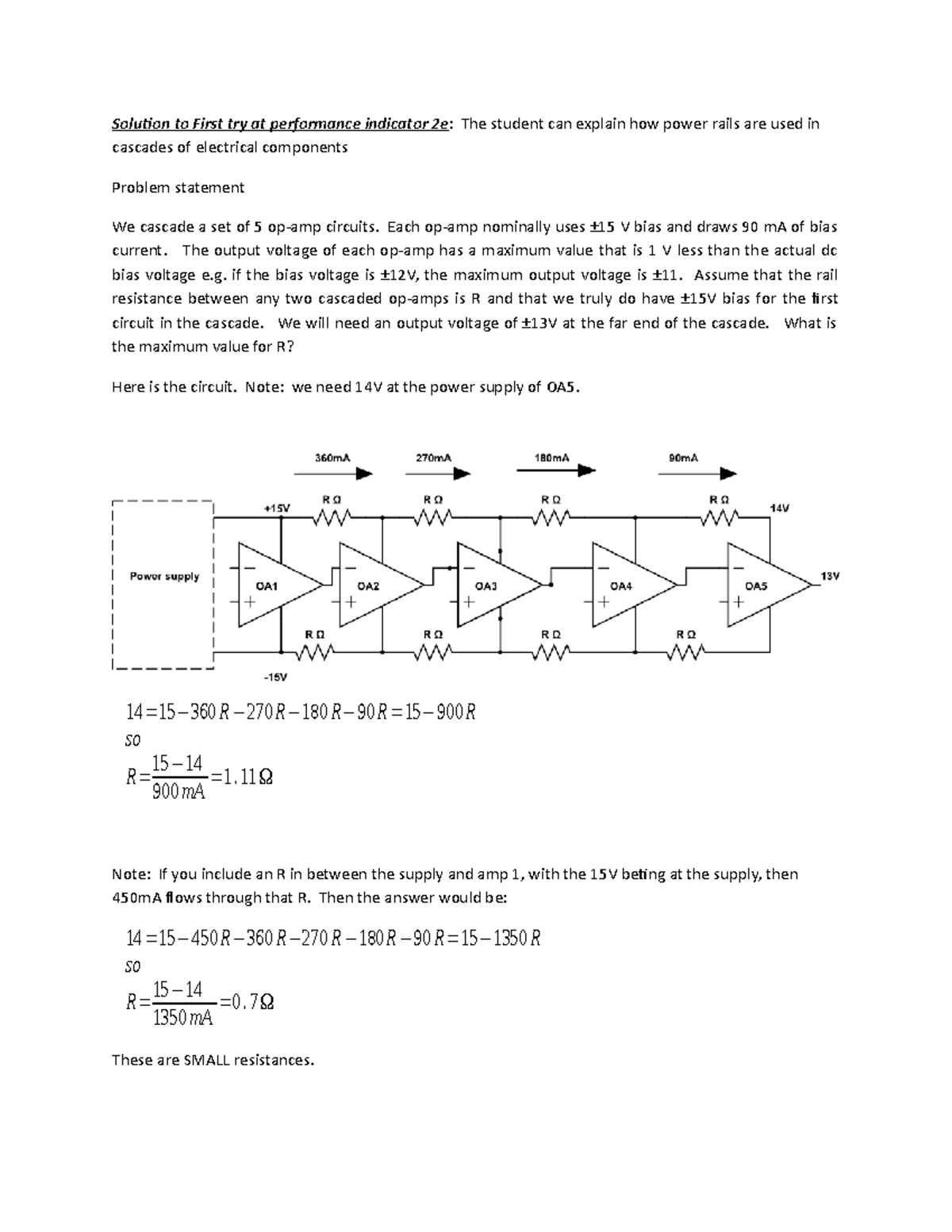 Solution to First try at performance indicator 2e - Each nominally uses ...